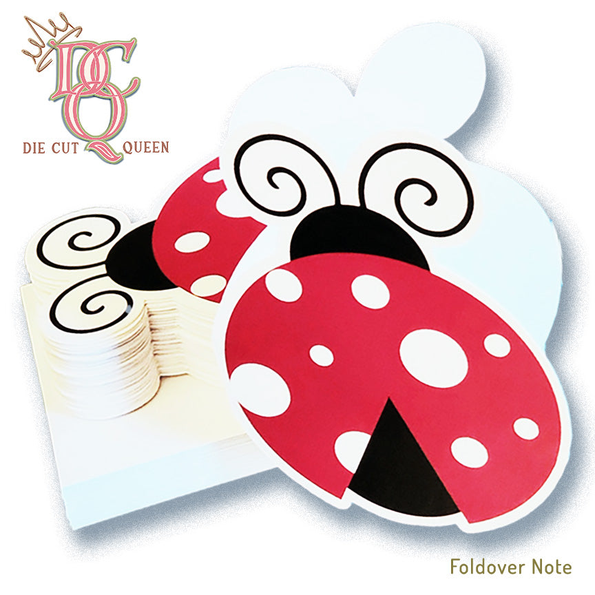 NOTECARDS / Foldover or Flat – Die Cut Queen